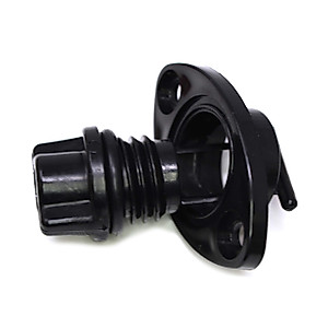 JSP Manufacturing Universal Kayak Plastic Drain Plug and Base Assembly Kit for Pelican Kayaks/Lifetime Kayaks/Wilderness System (1)