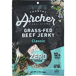 COUNTRY ARCHER Classic Grass Fed Beef Jerky, 2 OZ