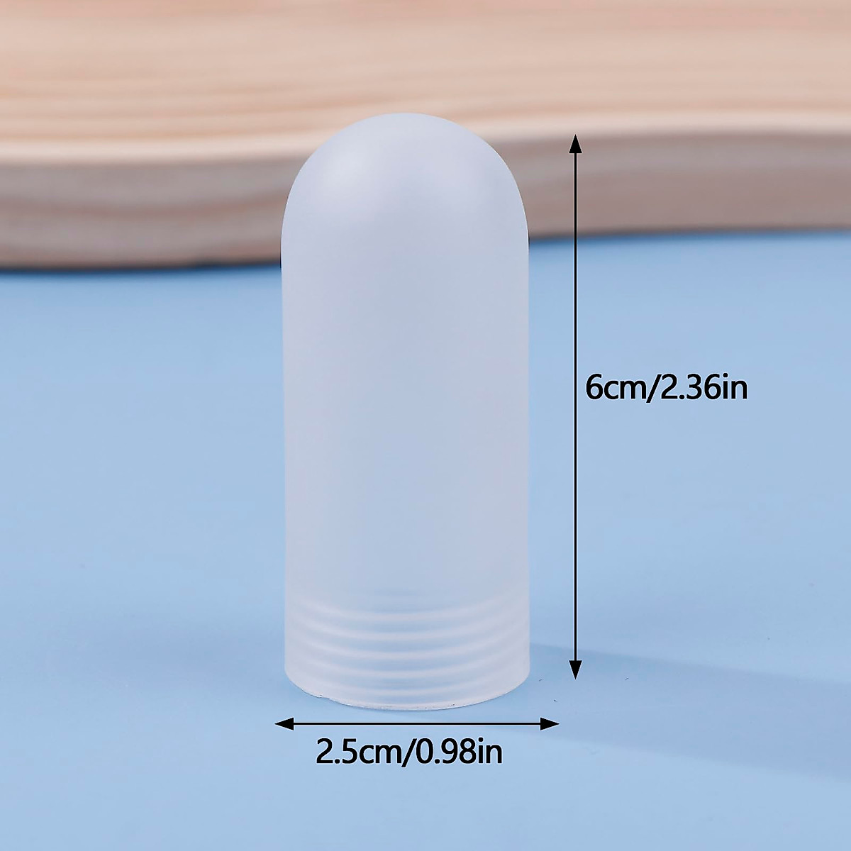 miihello 1pc Tubular G9 Clear Glass Cover Threaded Neck Lamp Shade Replacement Sturdy Glass Protectant Tube Frost Cover for G9 Bulb