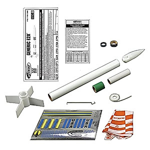 Estes Generic E2X Flying Model Rocket | Build Your Own Beginner Rocket Kit | Soars up to 1000 ft. | Fun Educational Activity | STEM Kits