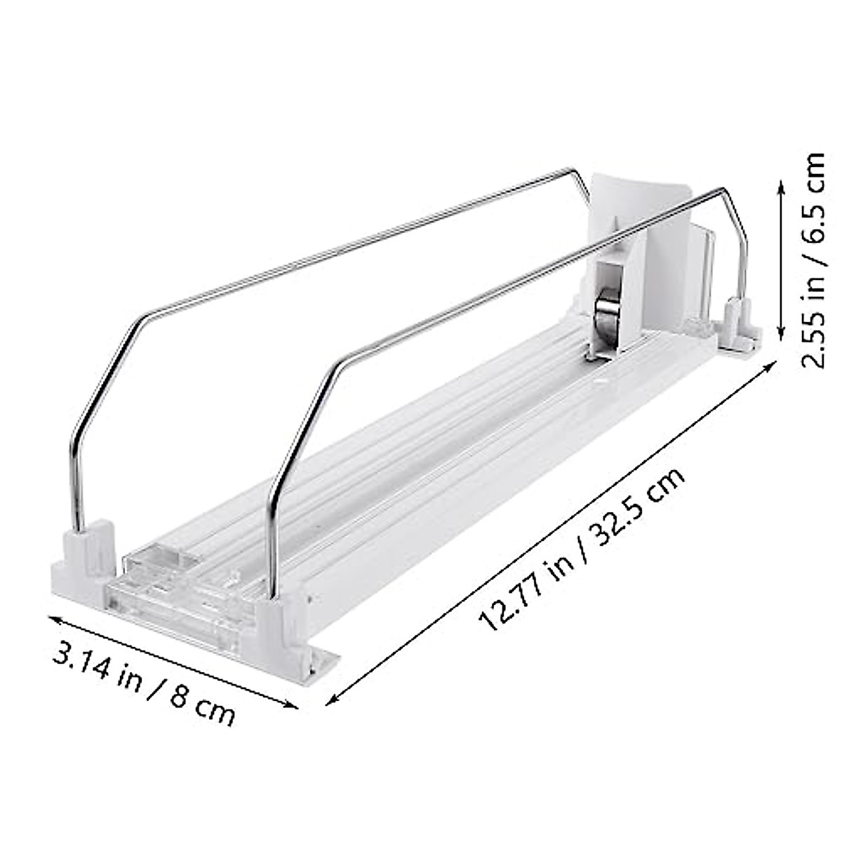 UPKOCH Shelf Drink Organizer Can Dispenser Pusher Glide Soda Can Rack Beverage Storage Holder Water Bottle Organizer for Refrigerator Beverages