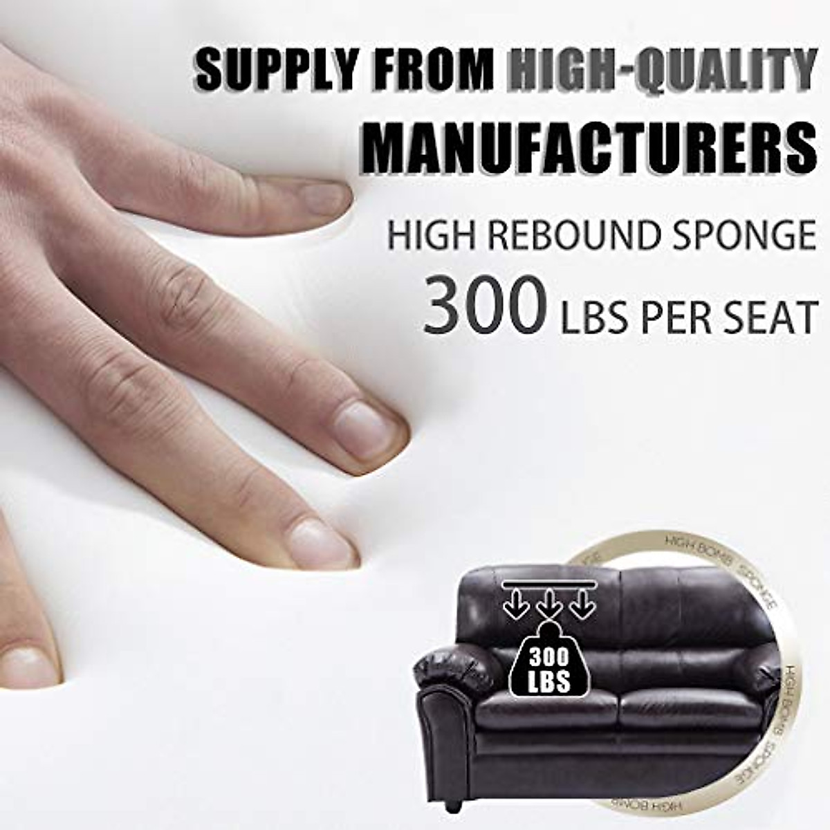 Vnewone Living Room Couches Loveseat Modern Sofa Mid Century for Home Furniture, Love seat, Brown