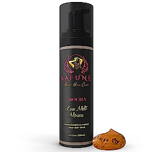 Kafune Tint Melting Mousse – Concealer for Lace Wigs, Hair Wigs, Toupees and Hair Pieces – Natural Finishing Edge Control – Melt and Form Hair – Quick Drying – 6.8 Fl oz – Mocha Medium Brown