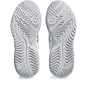 ASICS Women's Gel-Dedicate 8 Tennis Shoe, 7, White/Pure Silver