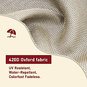 Vainlley Patio Umbrella Cover Waterproof Umbrella Cover with Rod Outdoor Offset Umbrella Cover for Cantilever Offset Umbrella 7-11 Feet