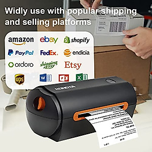 Rongta RP422 Thermal Shipping Label Printer, Desktop 4x6 Label Printer, Thermal Label Maker Compatible with Etsy, Shopify, Ebay, Amazon, FedEx, Support Multiple Systems