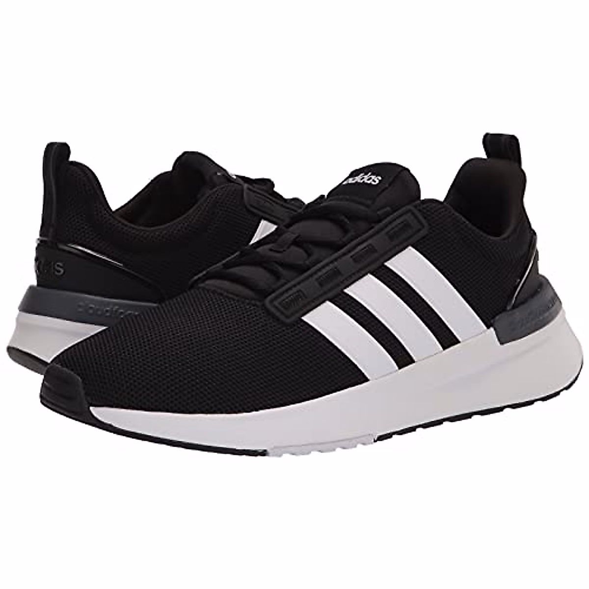 adidas Men's Racer TR21 Trail Running Shoe, Black/White/Core Black, 10.5