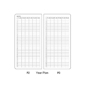 xingtingyu Undated Pocket Weekly Planner Schedule Organizer Agenda Year Month Week Plan A6 Notebook (A6 undated Planner Blue), Small