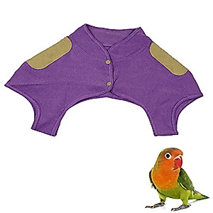 Toysructin Parrot Training Shoulder Cape, Parrot Anti Scratch Shoulder Protector, Parrots Bird Poop Clothing Protector Stand Anti Scratch Anklet Pet Shoulder Pad Diaper Shawl for Small Large Birds
