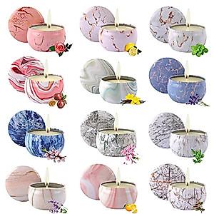 CLCYICEN Scented Candles Gifts for Women, 12 Pack for Home Scented, 2.5 Oz Candle Set with Strongly Fragrance Essential Oils for Bath, Stress Relief, Yoga Aromatherapy Candle