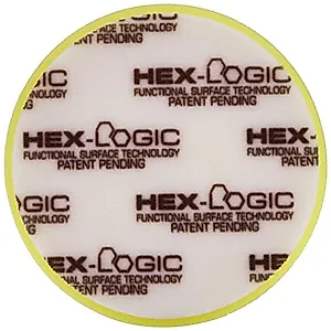 Chemical Guys BUFX_101HEX6 BUFX_101_HEX6 Hex-Logic Heavy Cutting Pad, Yellow (6.5 Inch Pad Made for 6 Inch Backing Plates)