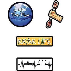 Kayak Stickers – Great Kayaking Accessories – Waterproof Stickers for Kayak – Kayak Decals- 100% Waterproof Vinyl Stickers