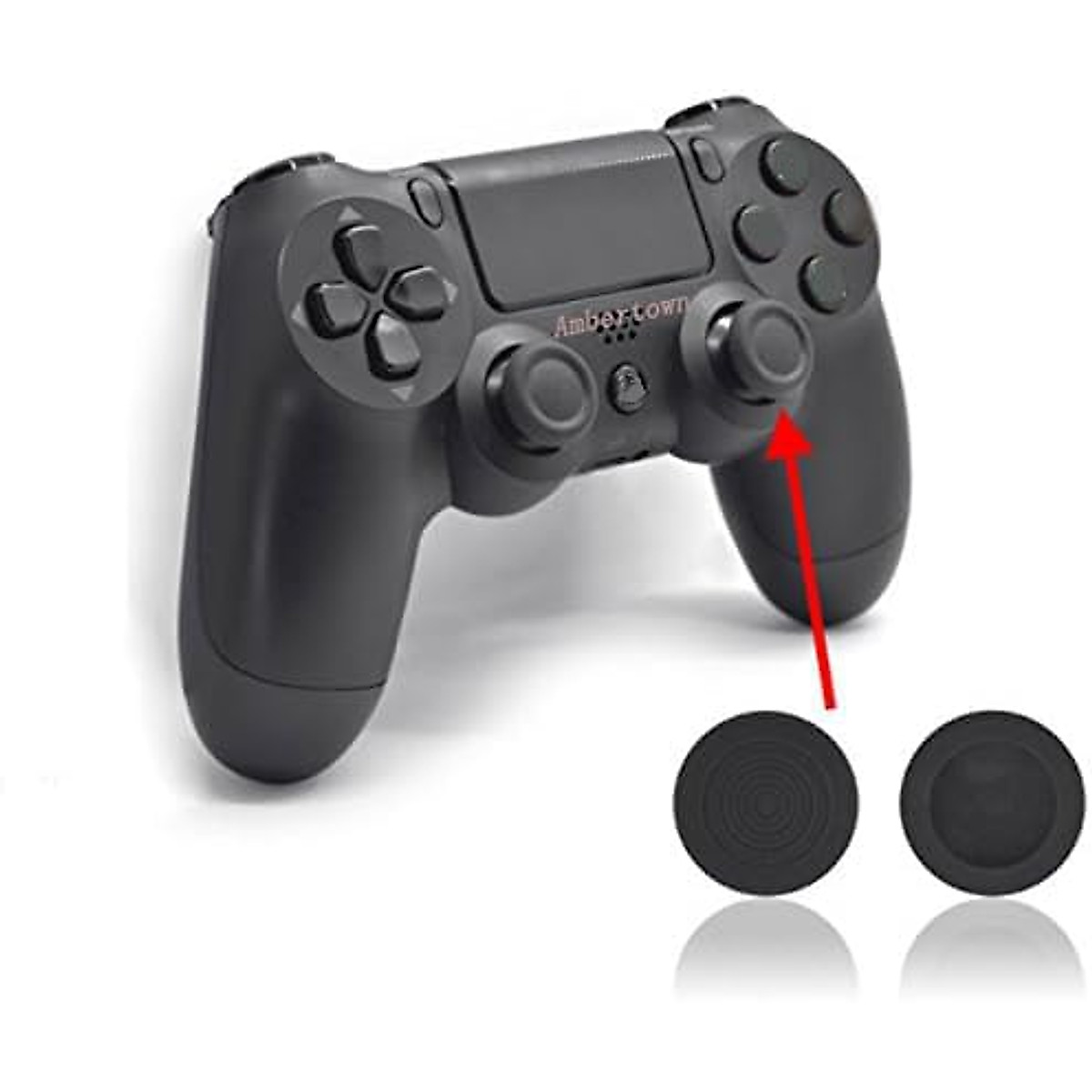 8 Pairs Analog Silicone Thumb Stick Grip Joystick Caps Cover for PS4 PS3 Xbox 360 Xbox One Game Controllers
