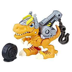 Chomp Squad Playskool Dino Bundle, Dinosaur Toy 3-Pack with Backsplash, Tow Zone and Drill Bite Dinosaur Figures for Kids 3 Years and Up