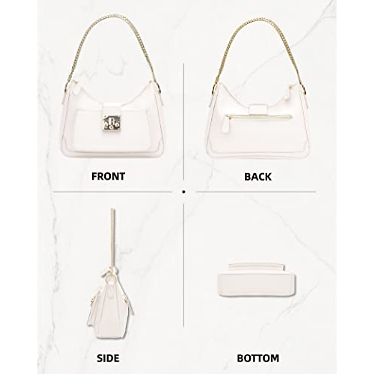 ANNASPEAK Crossbody Bag for Women Purse Handbag Leather Shoulder Bag with 2 Straps Pockets Hobo Clutch for Travel, Black