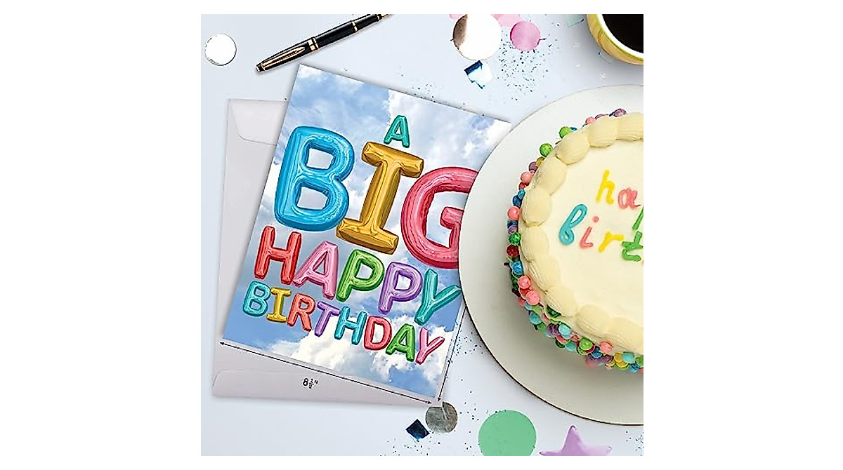 Jumbo Happy Birthday Card by NobleWorks – Celebrate Big!