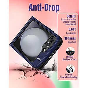 Funermei (2in1 for Samsung Galaxy Z Flip 5 Case Skull for Women Cute Kids Boys Phone Cover Funny Cool Skeleton Goth Design with Ring Stand Unique Teens Funda for Samsung Z Flip 5 Cases 6.7'' (2023)