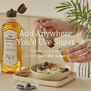 My Normal Keto Allulose 17.1 Fl Oz - Allulose, Monk Fruit and Stevia Blend, Zero Calorie Sweetener, 1:1 Sugar Substitute, Gluten Free, No Erythritol & Glycemic Impact, 0g Net Carbs - Keto, Paleo, Vegan Friendly