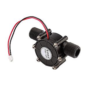 Water Flow Generator, DC 12V DC Hydroelectric Generator 10W Micro hydro Water Turbine Generator Water Charging PZ