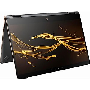 HP Older Spectre x360 2-in-1 15.6" 4K UHD Touch, Intel i7 8th Gen CPU 16GB RAM, 512GB SSD Dark Ash Silver - 3 Years McAfee Interet Security NO NUM-PAD, NO Fingerprint Reader