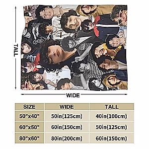 Finn Wolfhard Soft and Comfortable Warm Fleece Blanket for Sofa,Office Bed car Camp Couch Cozy Plush Throw Blankets Beach Blankets (50"x40")