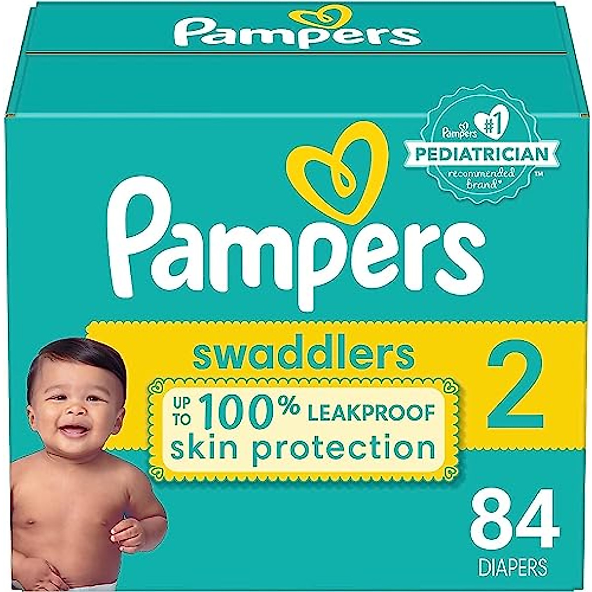 Pampers Swaddlers Newborn Diaper Size 2 84 Count