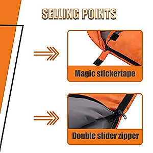 Sleeping Bags for Adults Women Backpacking Lightweight Waterproof- Summer Weather Sleeping Bag for Girls Warm Camping Hiking Outdoor Travel Hunting with Compression Bag(Orange)
