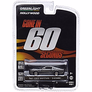 Greenlight 44742 Gone in 60 Sixty Seconds (2000) “Eleanor” 1967 Ford Mustang Shelby GT500 1/64 Scale
