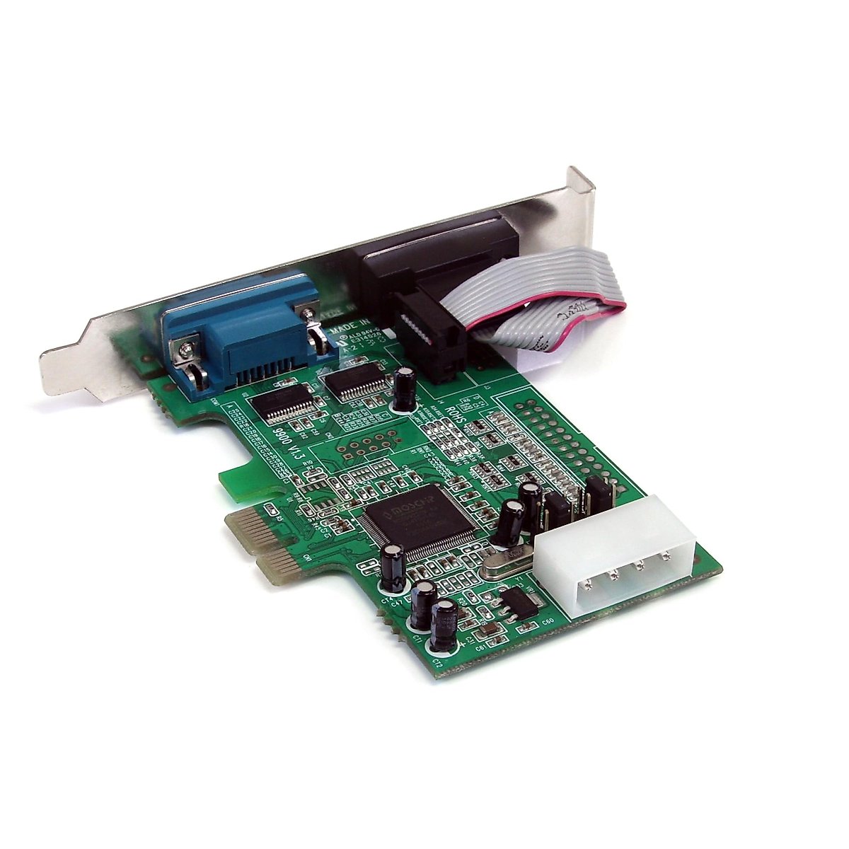 StarTech.com 2-Port PCI Express RS232 Serial Adapter Card, PCIe to Dual Serial DB9, Windows/Linux, TAA - Replaced by PEX2S553