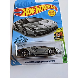 Hot Wheels HW Exotics Bundle 16 Lamborghini Centenario Roadster Silver and McLaren 720S Orange 2 Car Set