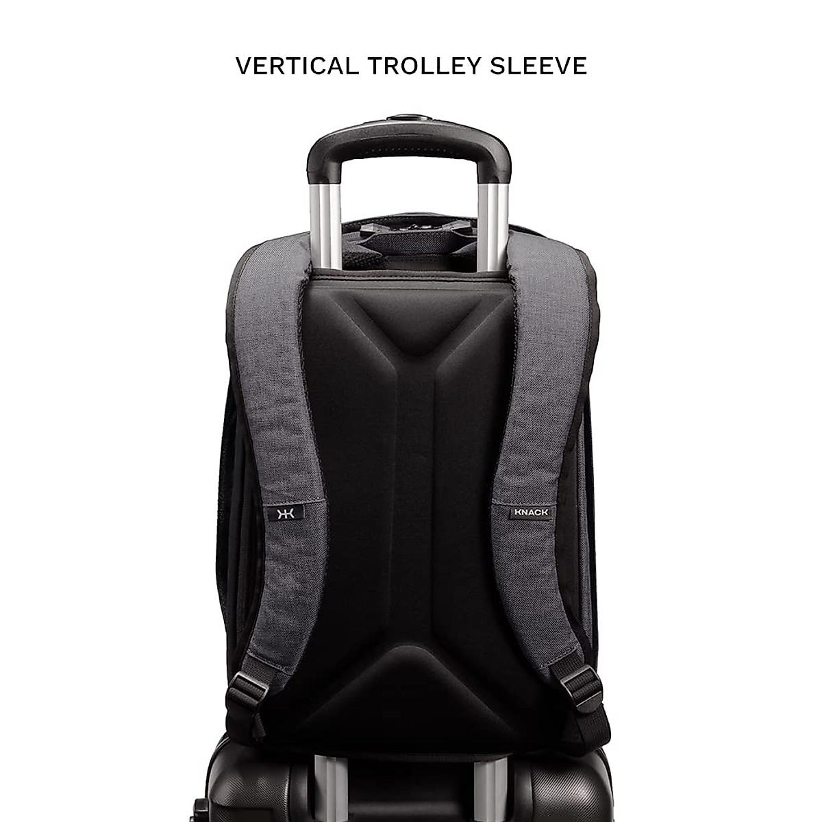 Knack Series 1 Laptop Backpack Fits up to 13 Inch - Knack Bags Carry-On Backpack, TSA Approved, Expandable Travel Backpacks (Savile Gray, Small)