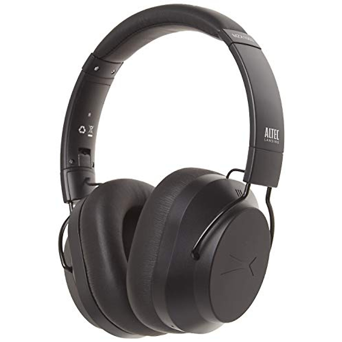 Altec Lansing Whisper Active Noise Cancelling Headphones, Black (MZX1003-BLK)