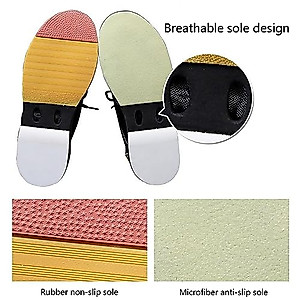 NGARY Womens Bowling Shoes Breathable Non-Slip Lawn Bowl Trainers Lightweight Athletic Sneakers,Red,8