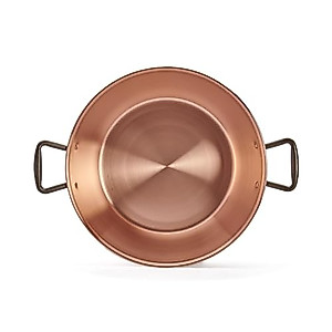 De Buyer Copper Jam Pan with 2 Cast Iron Handles Diameter 38 cm