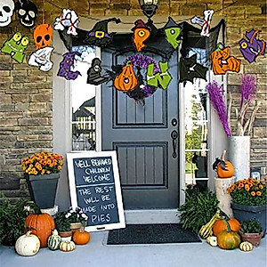Halloween Party Balloons Decorations Purple Black Orange Green Balloons Halloween Spider Webs Halloween Party Banners
