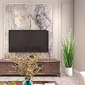 GUYUSO Artificial Grass Plant 45in Tall Artificial Pampas Grass Indoor Grass Plant for Home Decoration