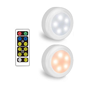 2 Pack Battery Operated Light Bulb with Remote Controlled,Backup Battery Powered Led Light Bulbs,Wireless Light Bulb Dimmable Timer E26 Screw in for Indoor Sconce and Hanging Lamp Without Electricity