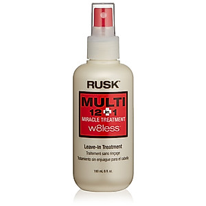 RUSK Designer Collection Multi 12 In 1 W8less Miracle Leave in Treatment, 6 Oz, Versatile Styling Product, Adds Shine, Smoothest, Detangles, Controls Frizz, and Protects Haircolor