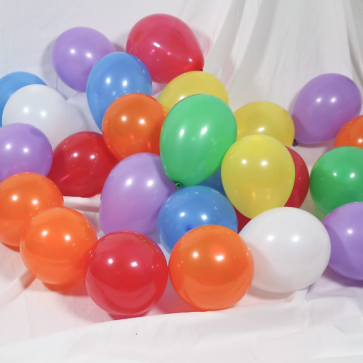 5 Inch Balloons Assorted Colors 105 Pieces, JOGAMS Rainbow Balloons Party Balloons for Birthday Party Wedding Baby Shower Picnic Festival Anniversary Decorations