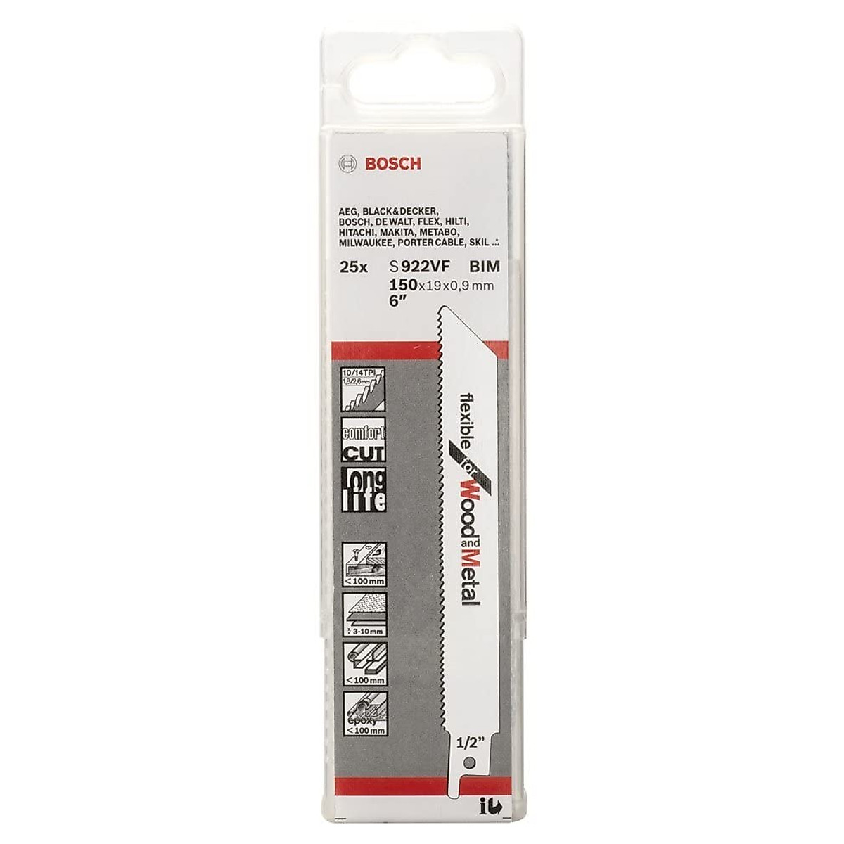 Bosch 2329851 Sabre Saw Blade, White