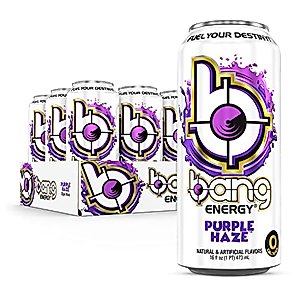Bang Energy Purple Haze, Sugar-Free Energy Drink, 16 Ounce (Pack of 12)