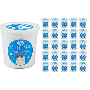 Birthday Cake Cotton Candy Favors (Gift Set of 10) - Unique Ideas for Holidays, Birthdays, Celebrations, Party Favors