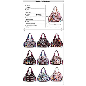 Fang Shan Women Doll Waterproof Nylon Handbag Ladies Bag One Shoulder Cross-body Bags Handbags Mom