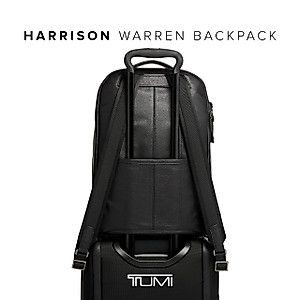 TUMI - Harrison Warren Leather Laptop Backpack - 15 Inch Computer Bag for Men and Women - Black