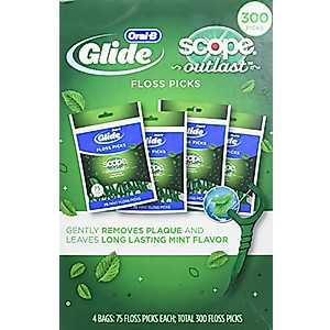Oral B Complete Glide Floss Pick (300 Count), 300 Count
