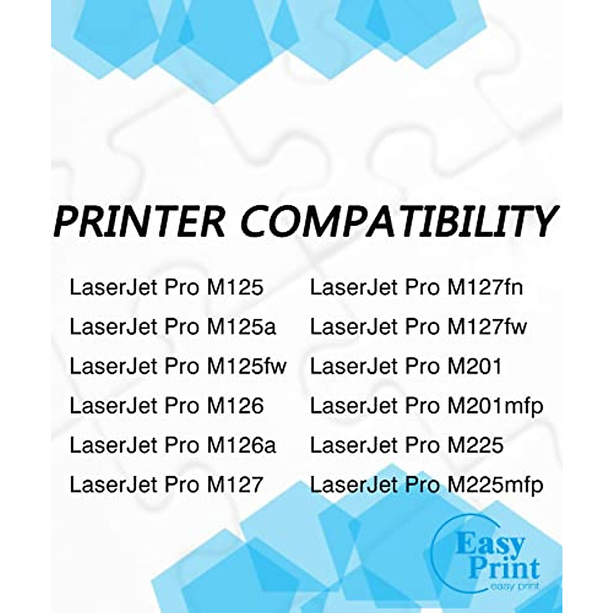 EASYPRINT 2-Pack Compatible 283X CF283X Toner Cartridge Replacement for 83X Used for HP Pro M125, M125a, M125fw, M126, M126a, M127, M127fn, M127fw, M201, M201mfp, M225, M225mfp Printer