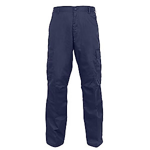 Rothco Relaxed Fit Zipper Fly BDU Pants, Navy Blue, 3XL