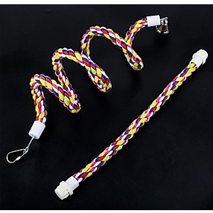 Petsvv Rope Bungee Bird Toy, Small