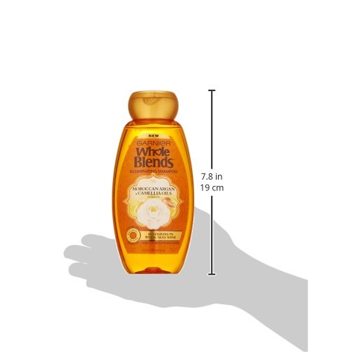 Garnier Whole Blends Shampoo with Moroccan Argan & Camellia Oils Extracts, 12.5 fl. oz.