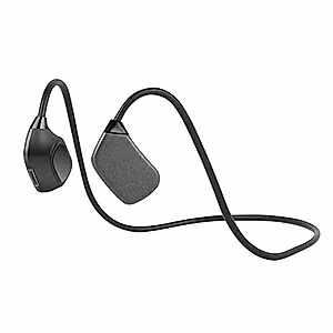 Vounel X5 Pro - Premium Bone Conduction Open-Ear Bluetooth Headphones - Sweat Resistant Sports Headphones - 6+ Hours Playtime Headset for Music/Gaming//Running/Working (Grey)